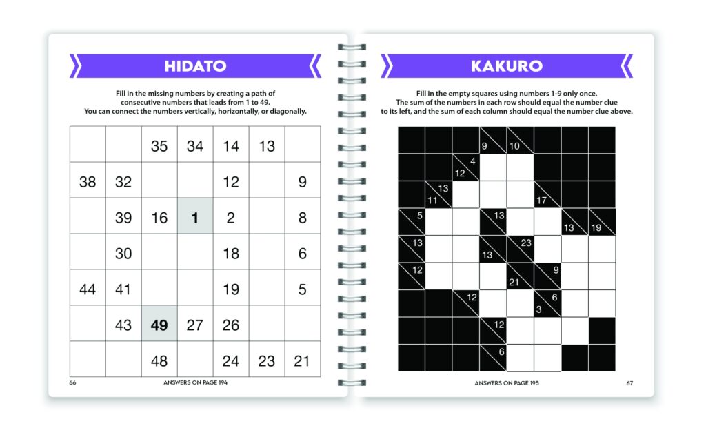 Brain Booster: Large Print Puzzle Games | Kidsbooks Publishing