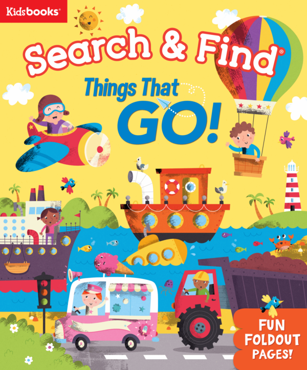 Search & Find: Things that Go (with Foldout Pages) – Kidsbooks Publishing