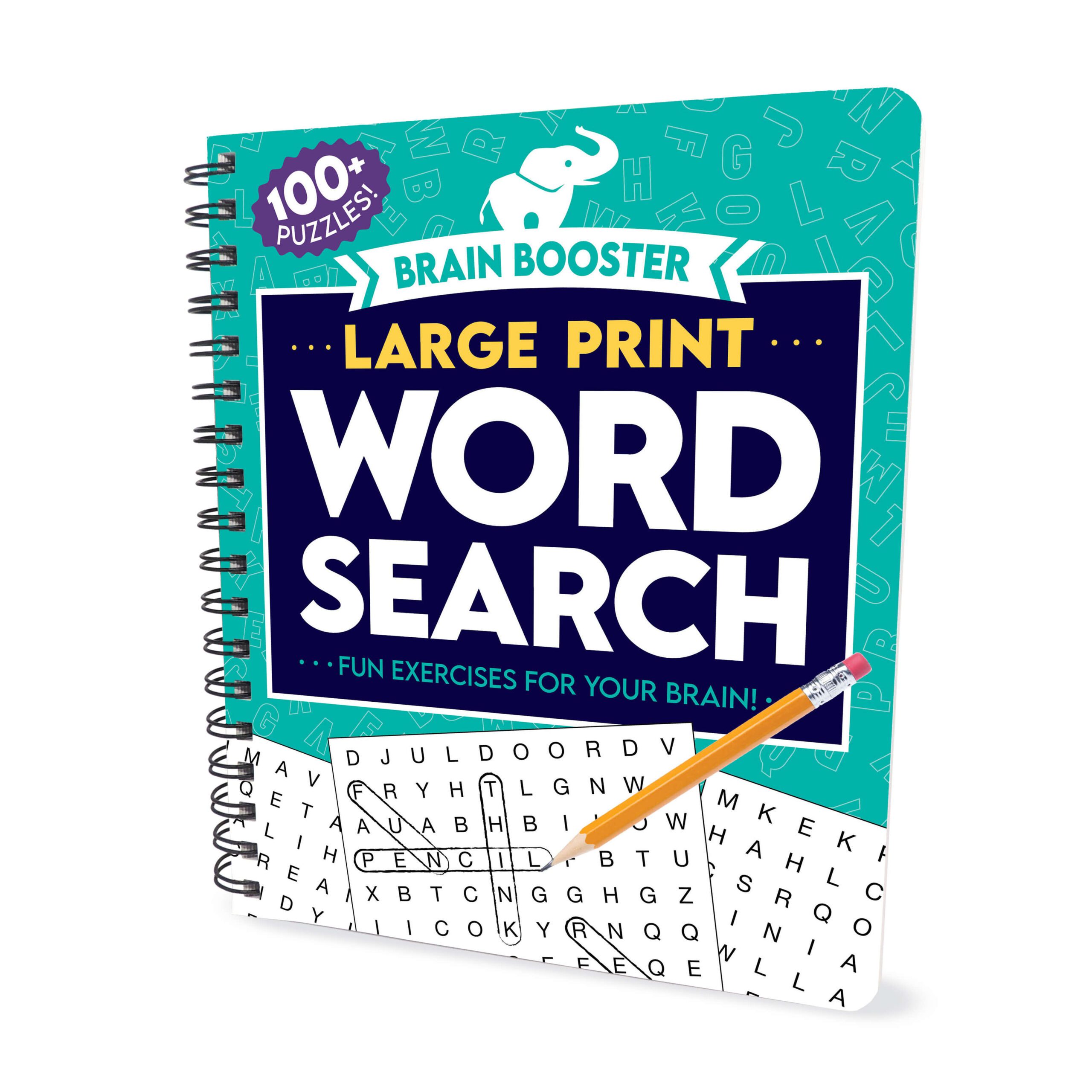 Brain Booster: Large Print Word Search | Kidsbooks Publishing