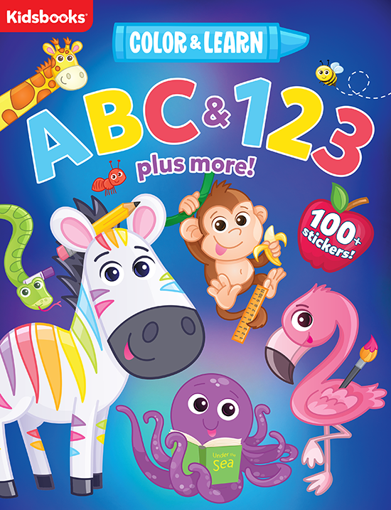 Color & Learn: ABC & 123 plus more! – Kidsbooks Publishing