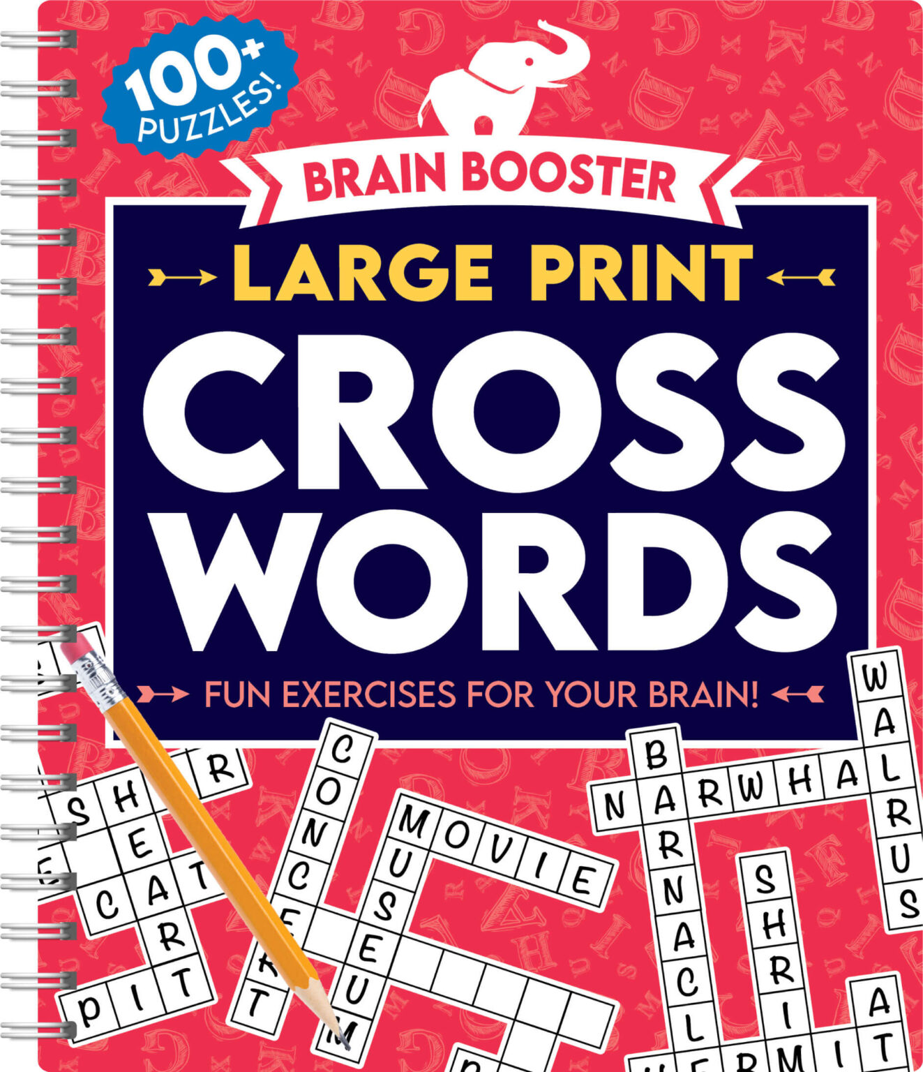 Brain Booster: Large Print Crosswords | Kidsbooks Publishing