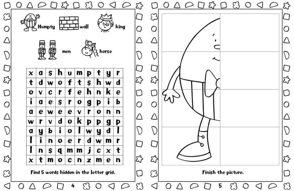 Nursery Rhyme Activity Book | Kidsbooks Publishing