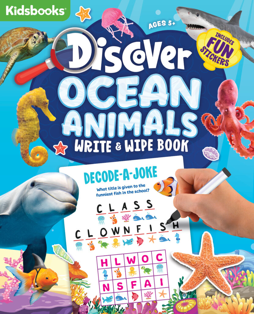 Discover Ocean Animals Write & Wipe | Kidsbooks Publishing