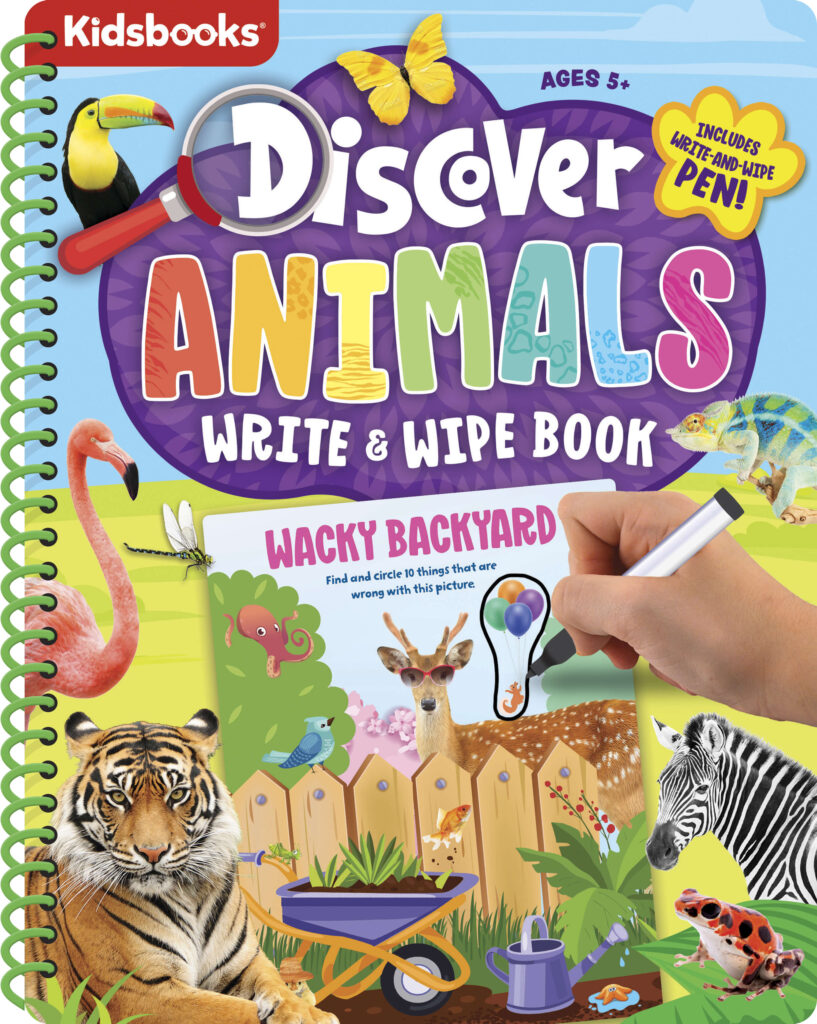 Animals: Discover Write & Wipe Activity Book | Kidsbooks Publishing