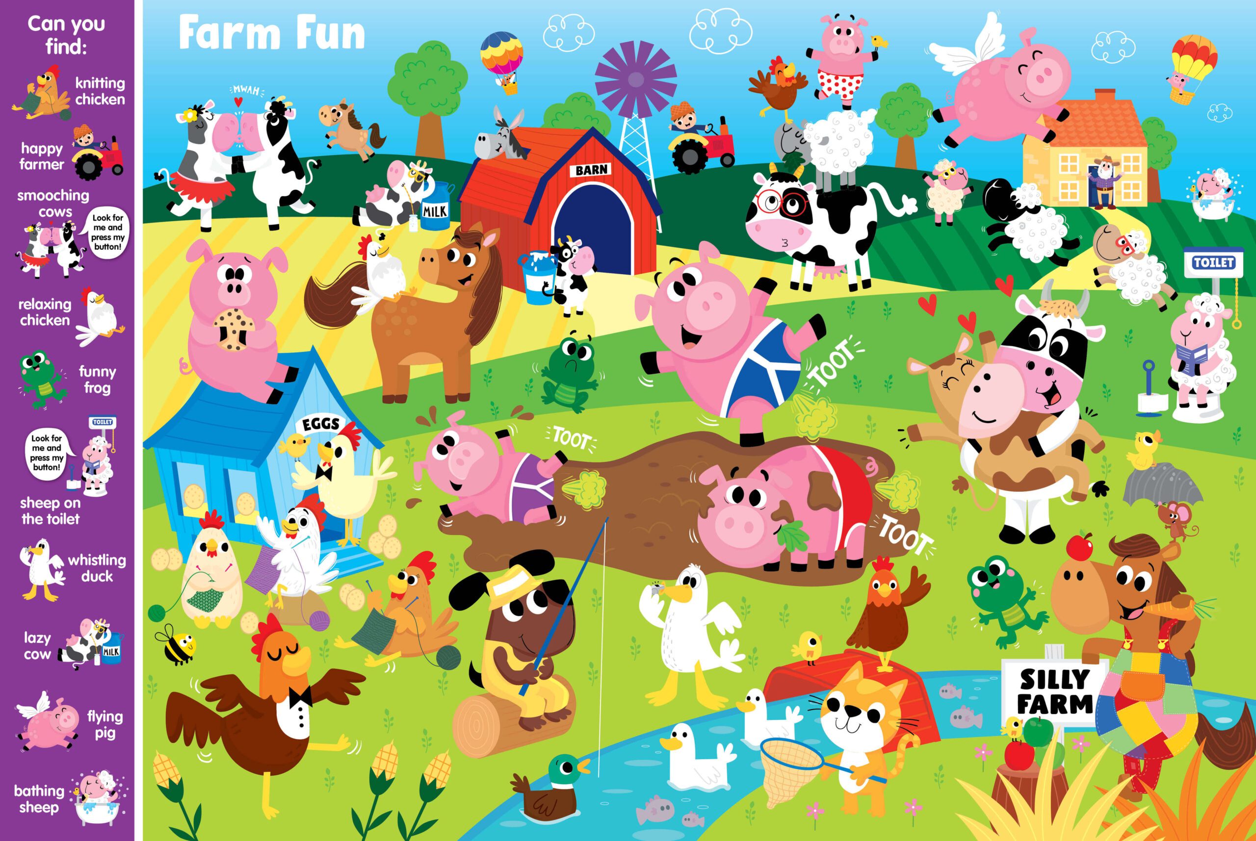 Search & Find: Silly Farm | Kidsbooks Publishing
